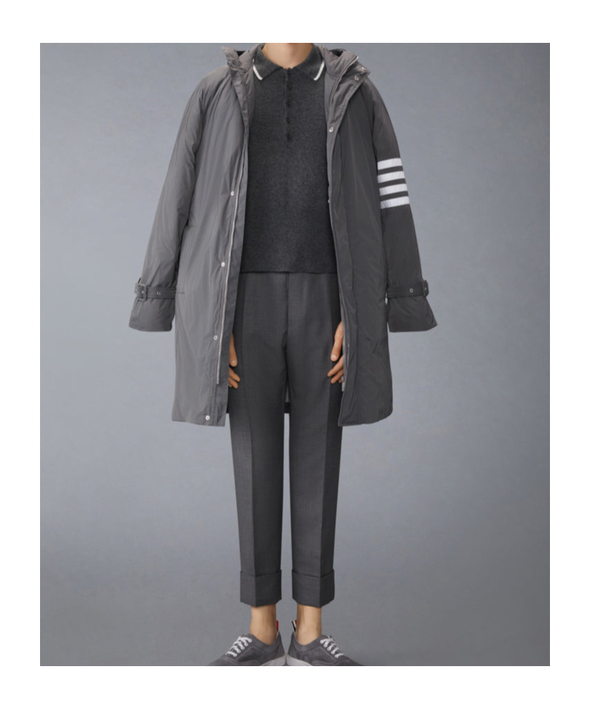 THOM BROWNE Thom Browne Twill 4-Bar Parka